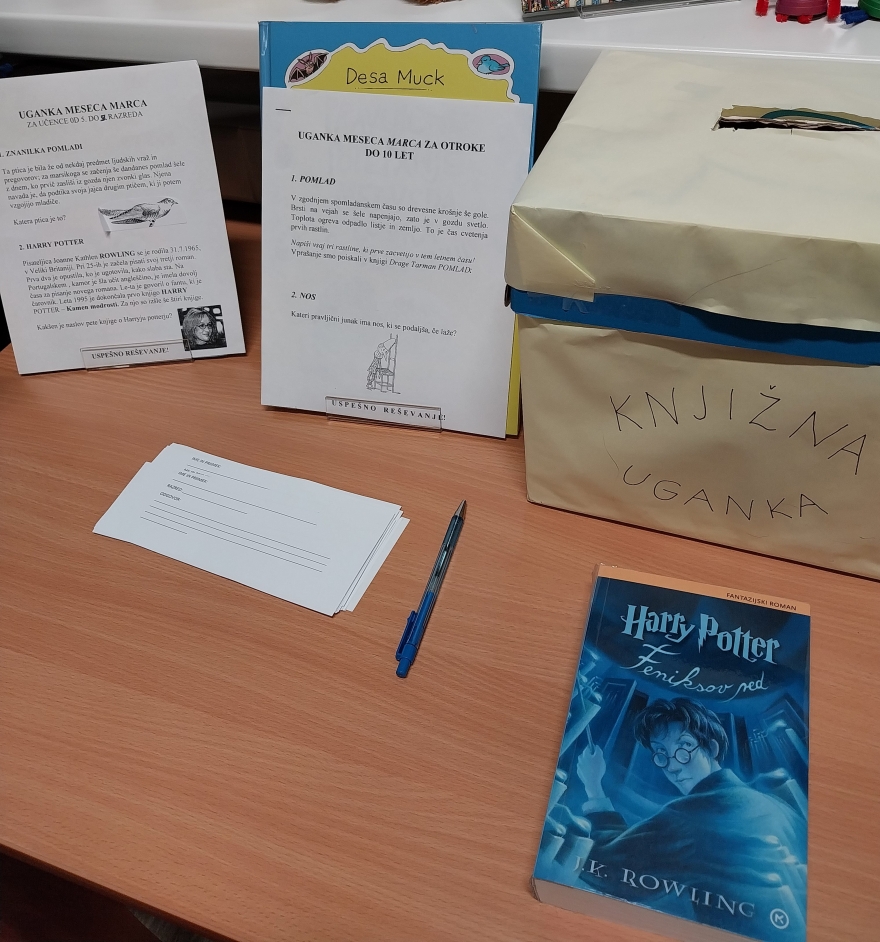 Knjižna uganka | OŠ Livada